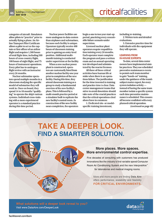 Building Operating Management Magazine Issue - May 2018