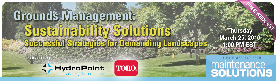 Free MS Webcast | Grounds Managment: Sustainability Solutions ...